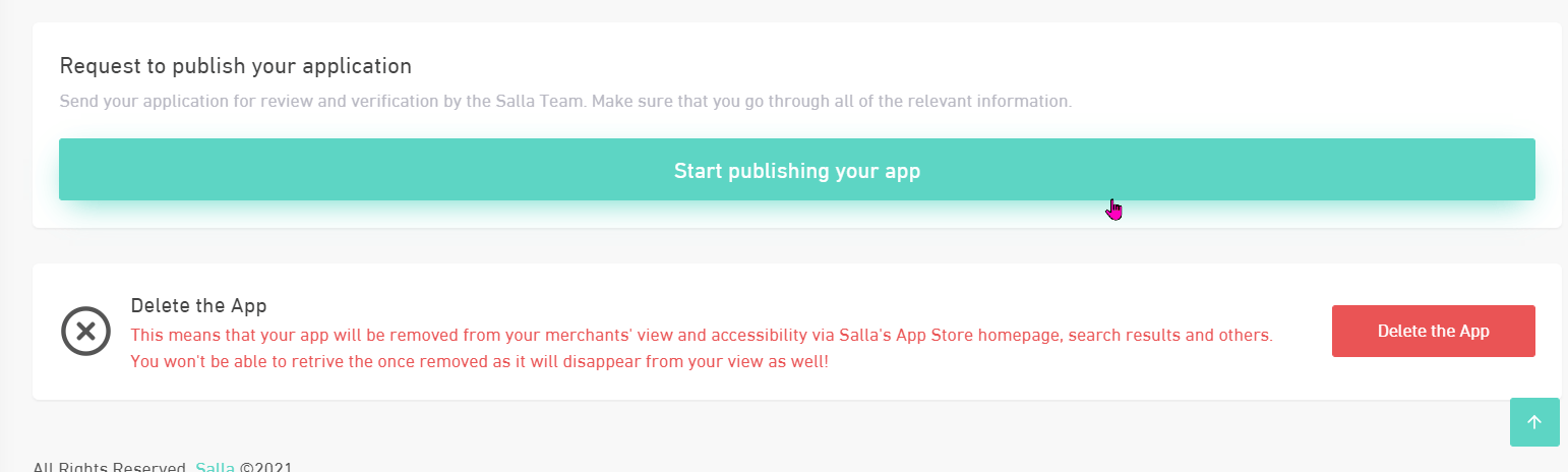 Create Your First App on Salla Partner Portal - Salla Developers