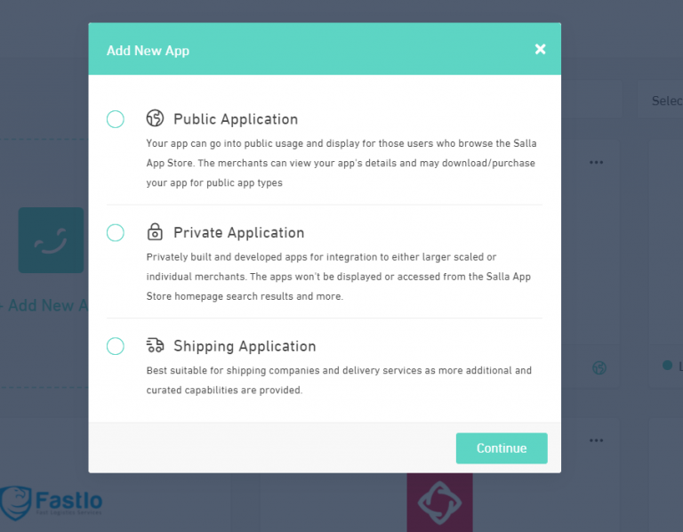 Create Your First App on Salla Partner Portal - Salla Developers