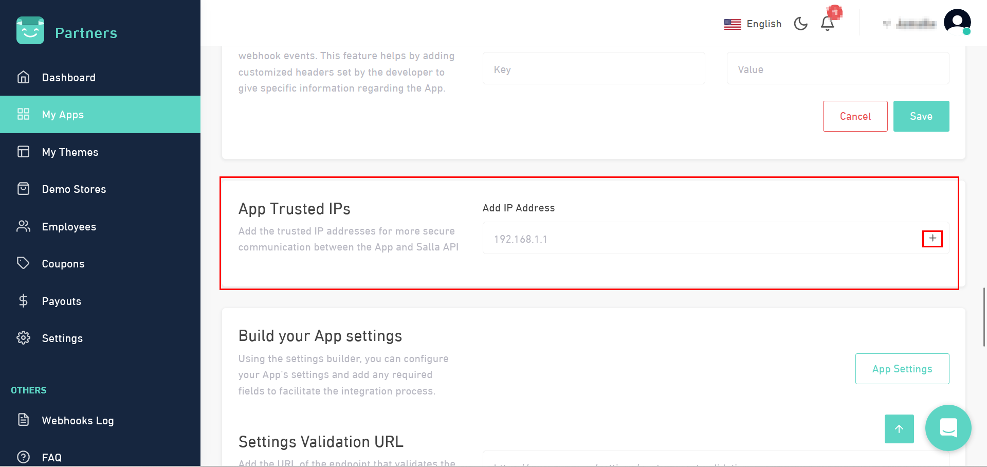 How to create and update Private Apps - Salla Developers