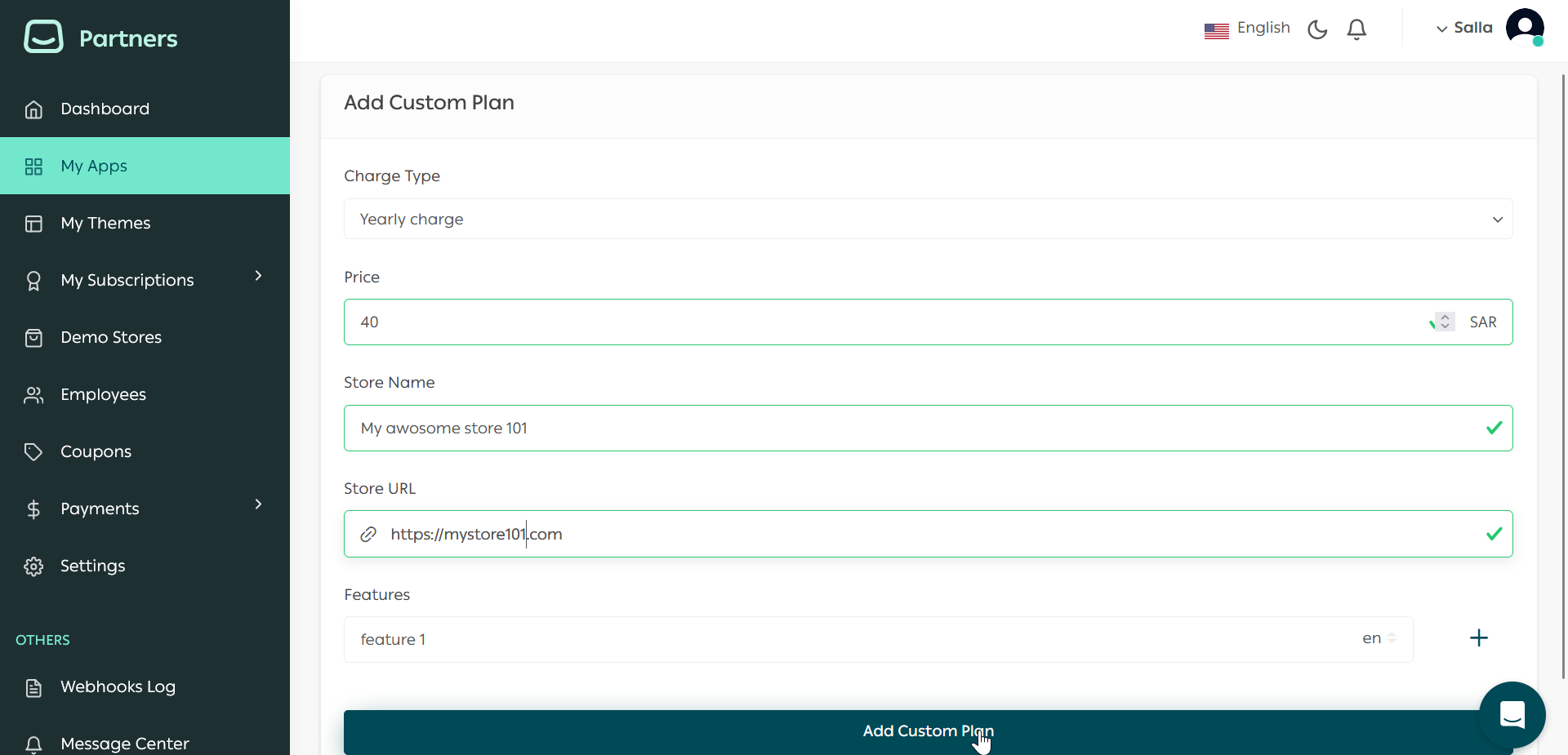 A Comprehensive Guide to Custom Plans - Salla Developers