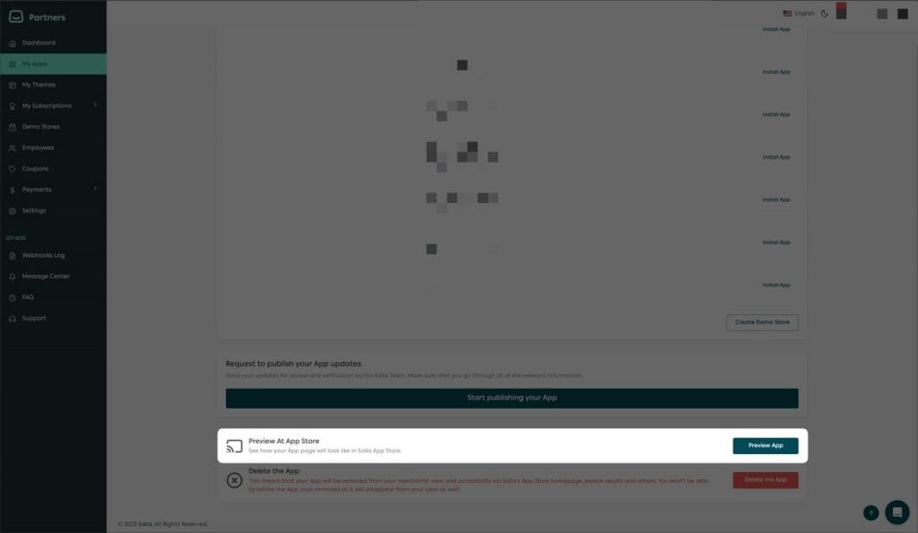 Standards for Publishing Salla Apps - Salla Developers