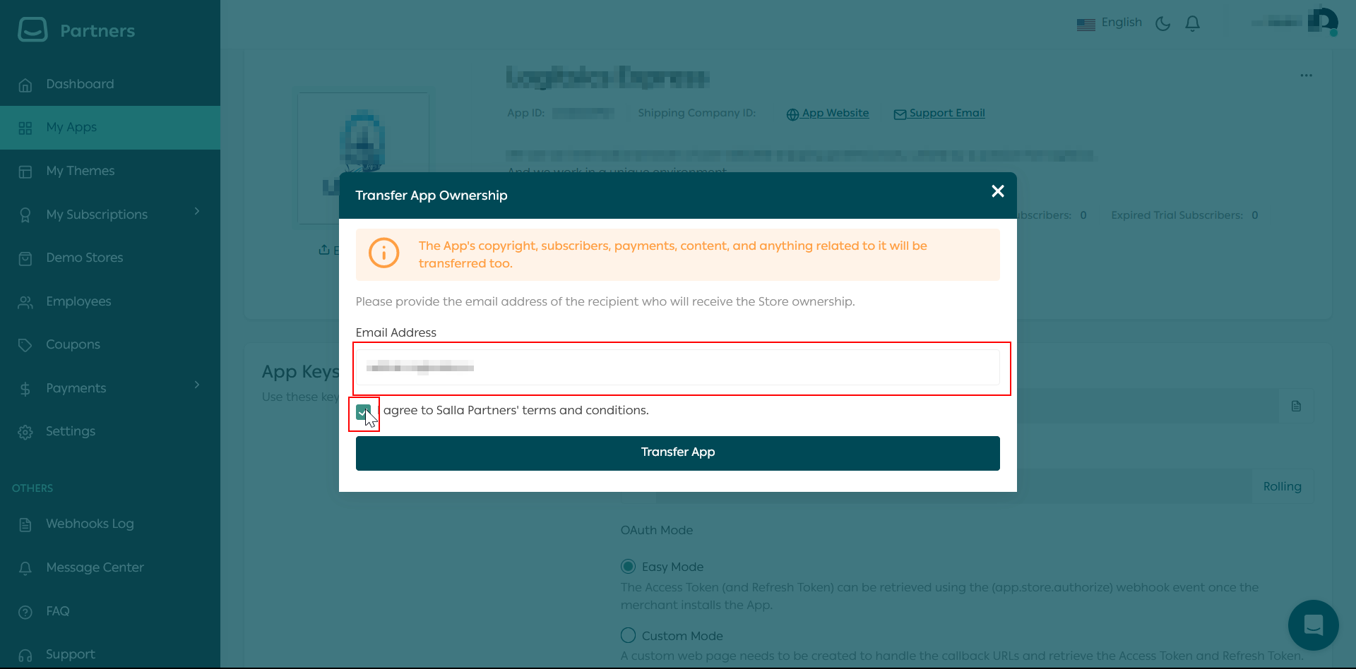 App Ownership Transfer: The Comprehensive Guide - Salla Developers