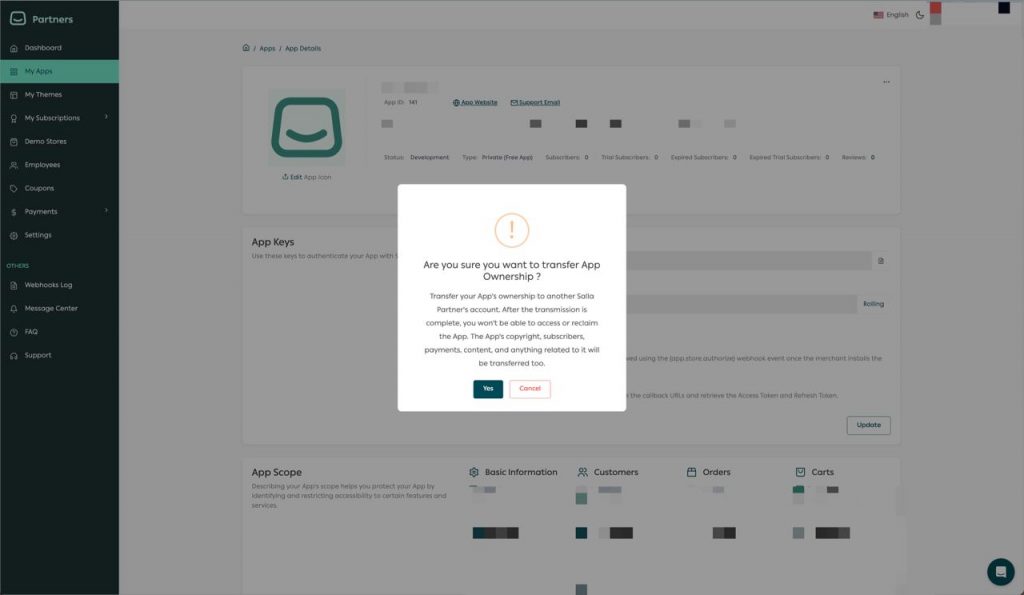 App Ownership Transfer: The Comprehensive Guide - Salla Developers
