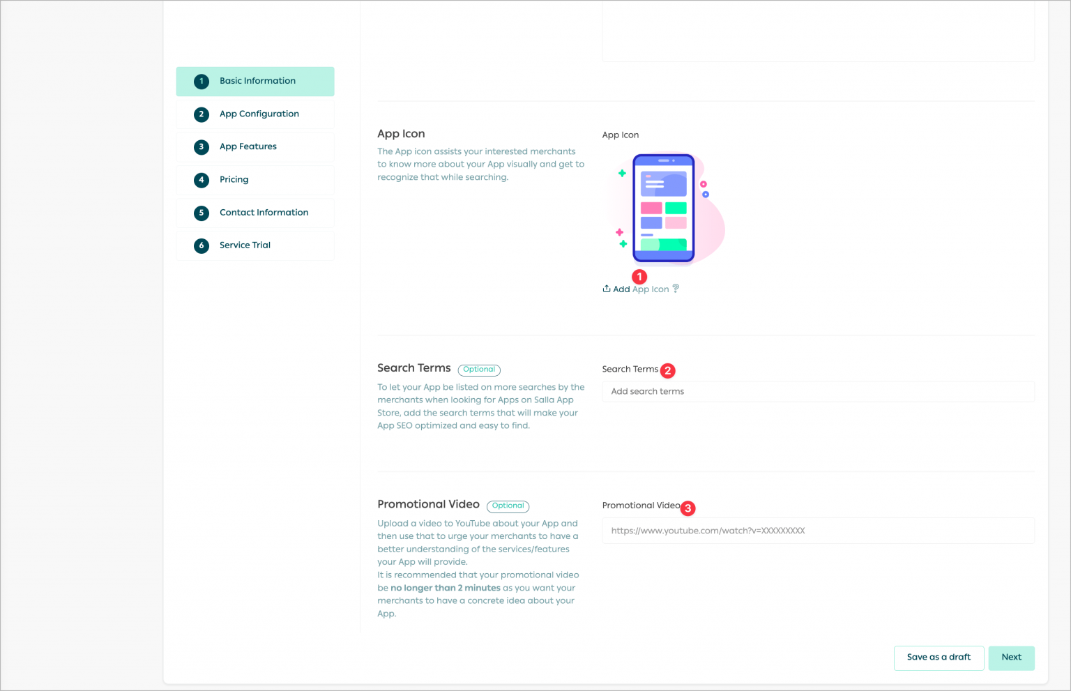 Create Your First App on Salla Partner Portal - Salla Developers