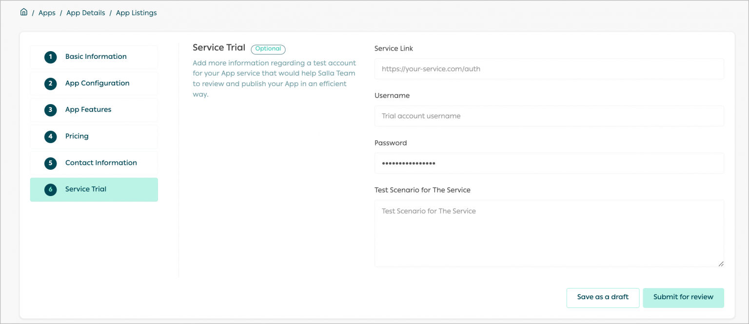 Create Your First App on Salla Partner Portal - Salla Developers