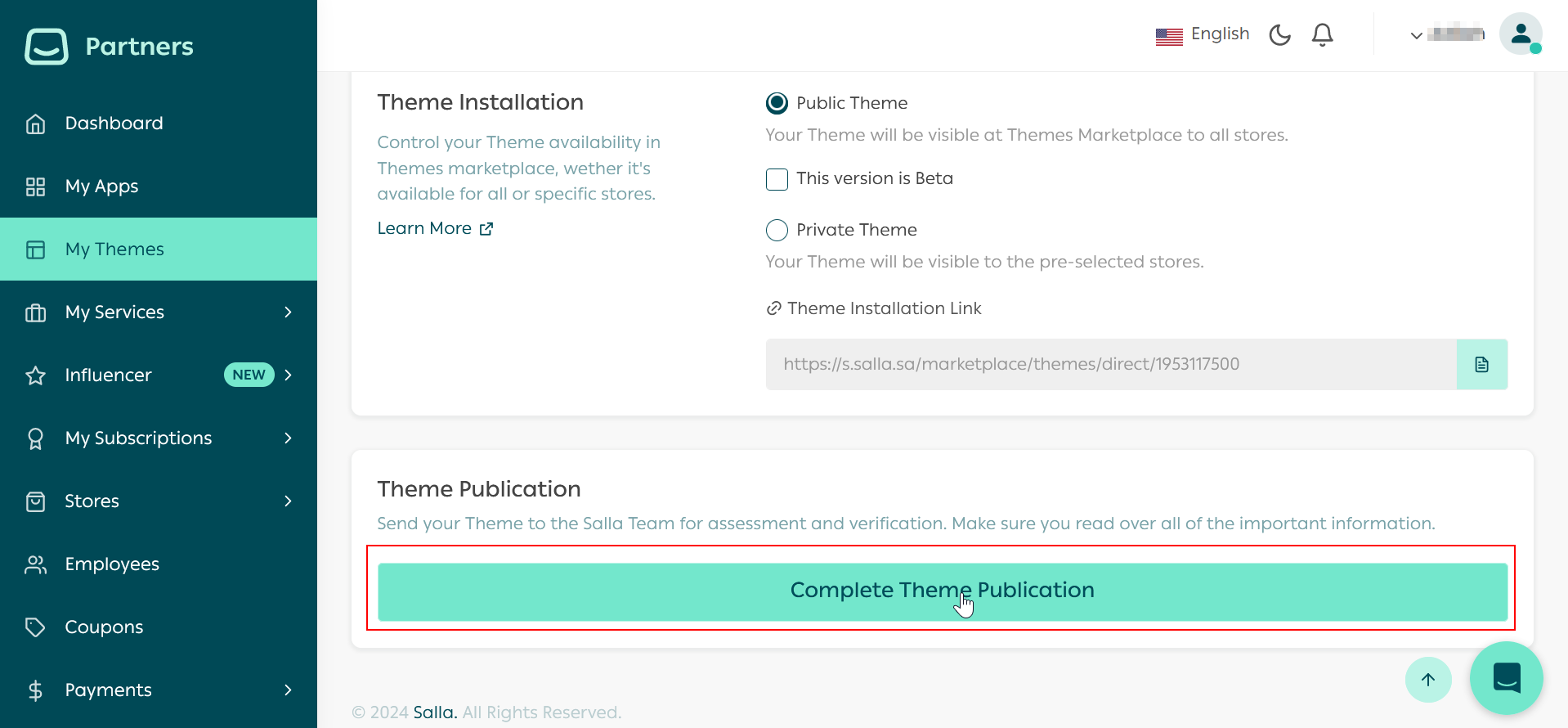 Themes Preview on Demo Stores - Salla Developers