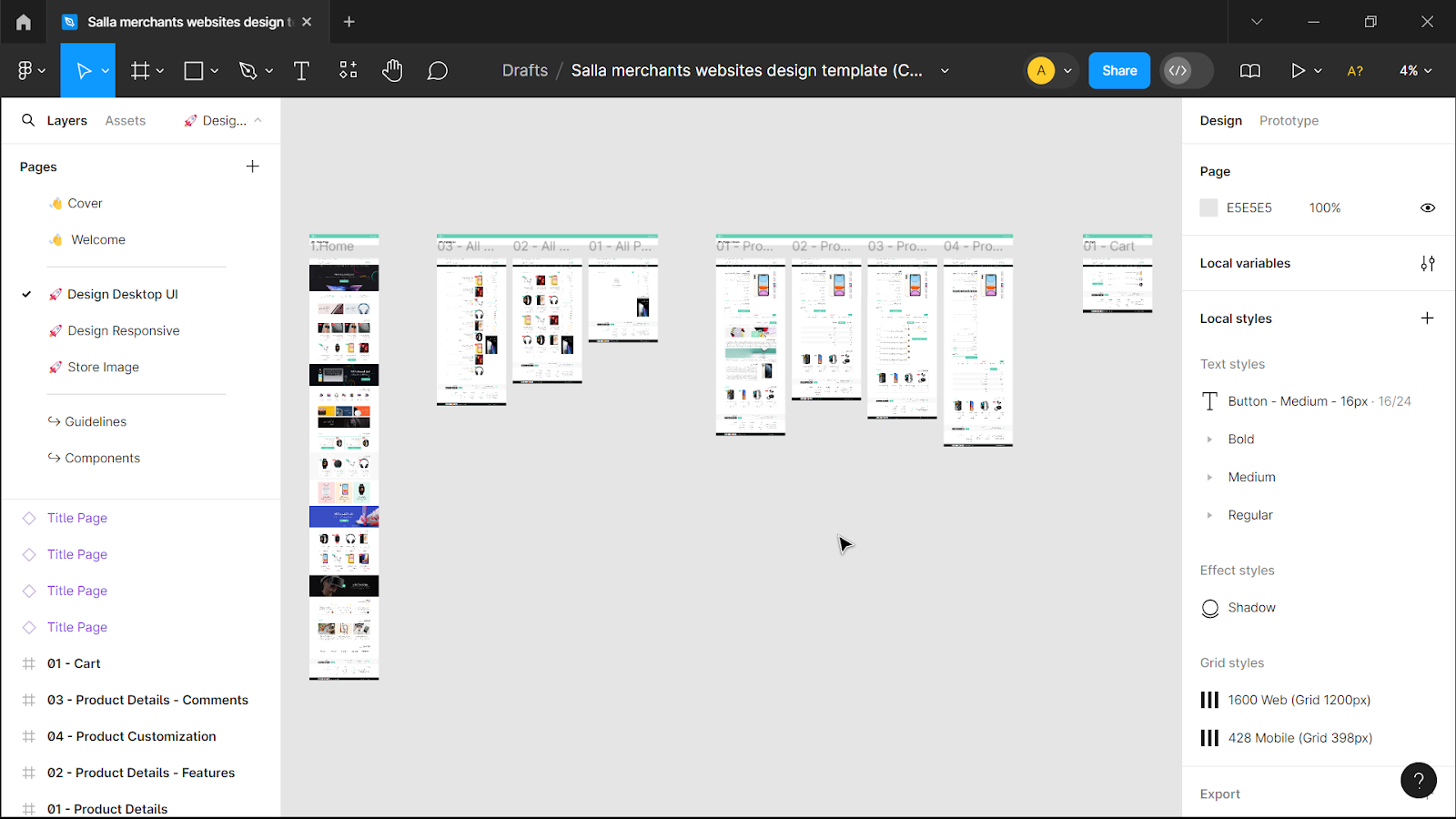 Themes Figma Template, Innovative Design Resource - Salla Developers