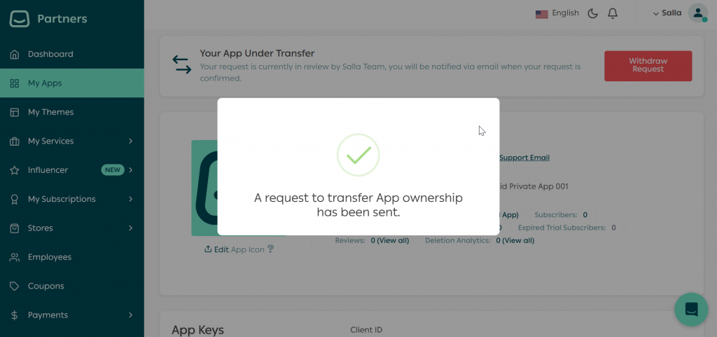 App Ownership Transfer: The Comprehensive Guide - Salla Developers
