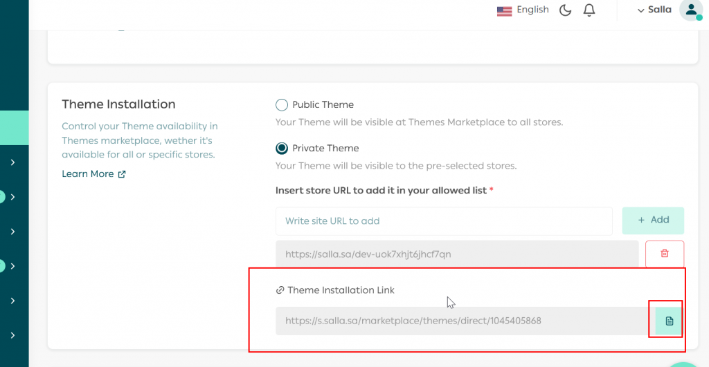 All About Private Themes - Salla Developers